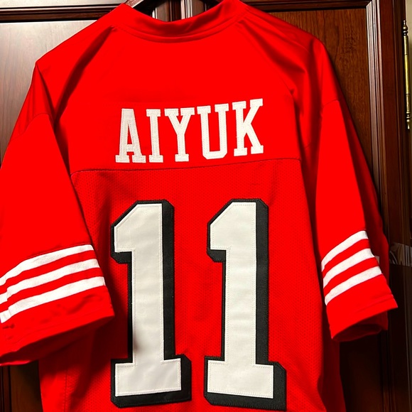 Shirts | Brand New Rare Custom Made Nfl Sf 49er Red Throwback Brandon Aiyuk Wr 11 Jersey | Poshmark
